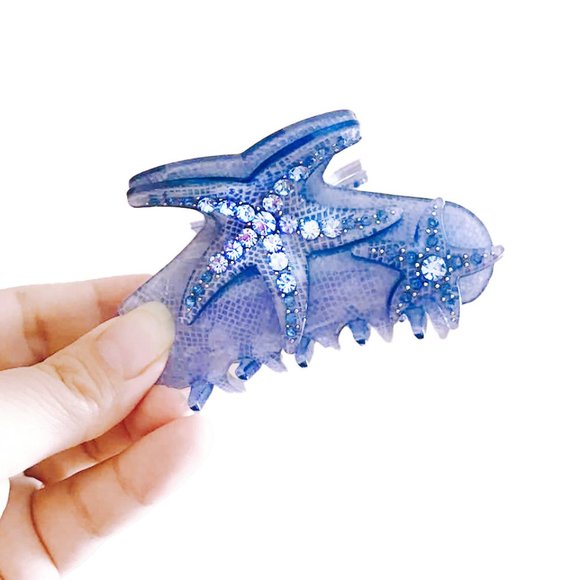 Accessories | Starfish Hair Claw Light Blue Hair Clip Jaw Clip | Poshmark